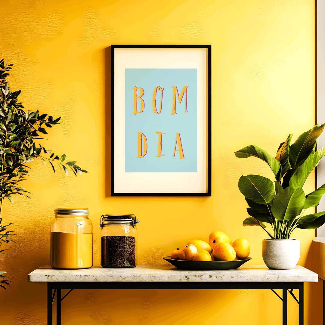 Bom Dia Digital Download, Portugal Printable Wall Art, Lisbon Poster ...
