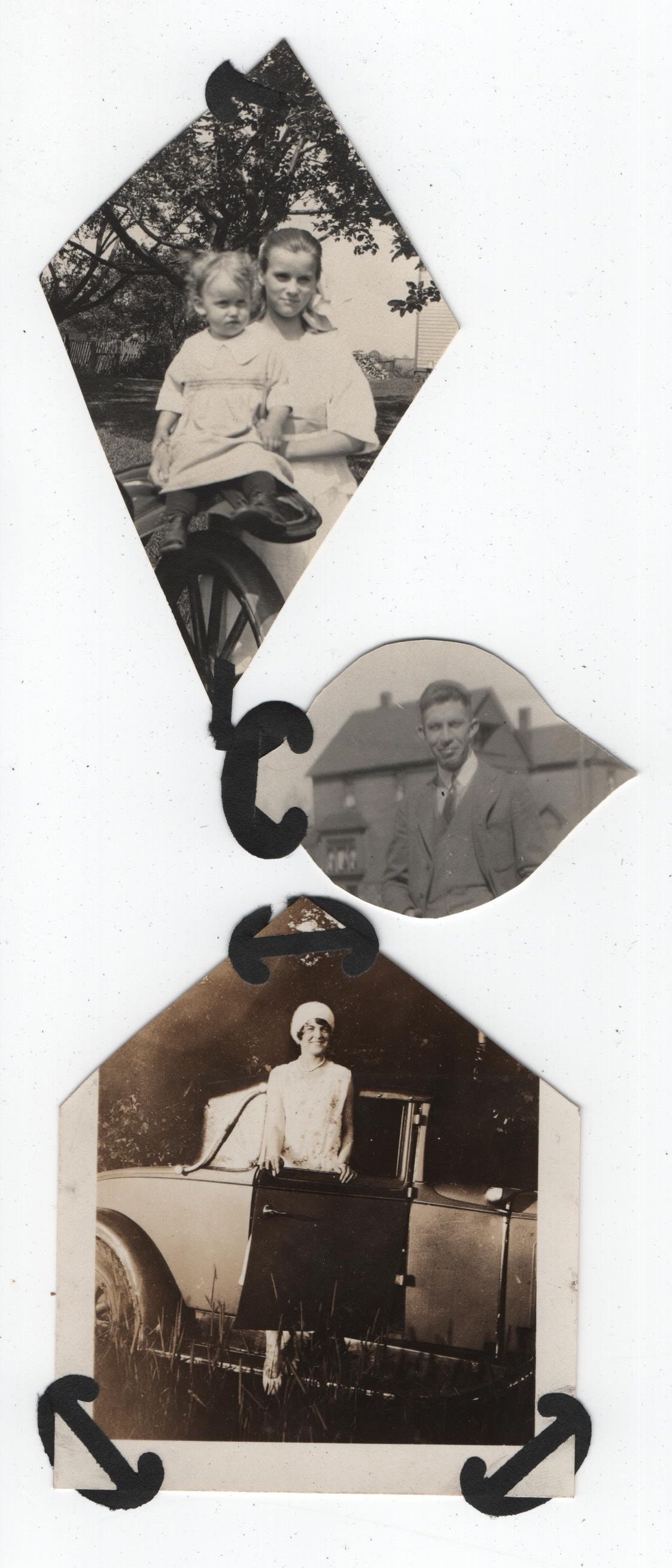 1922 People Original Cutouts 20 Original Vernacular Black and White ...