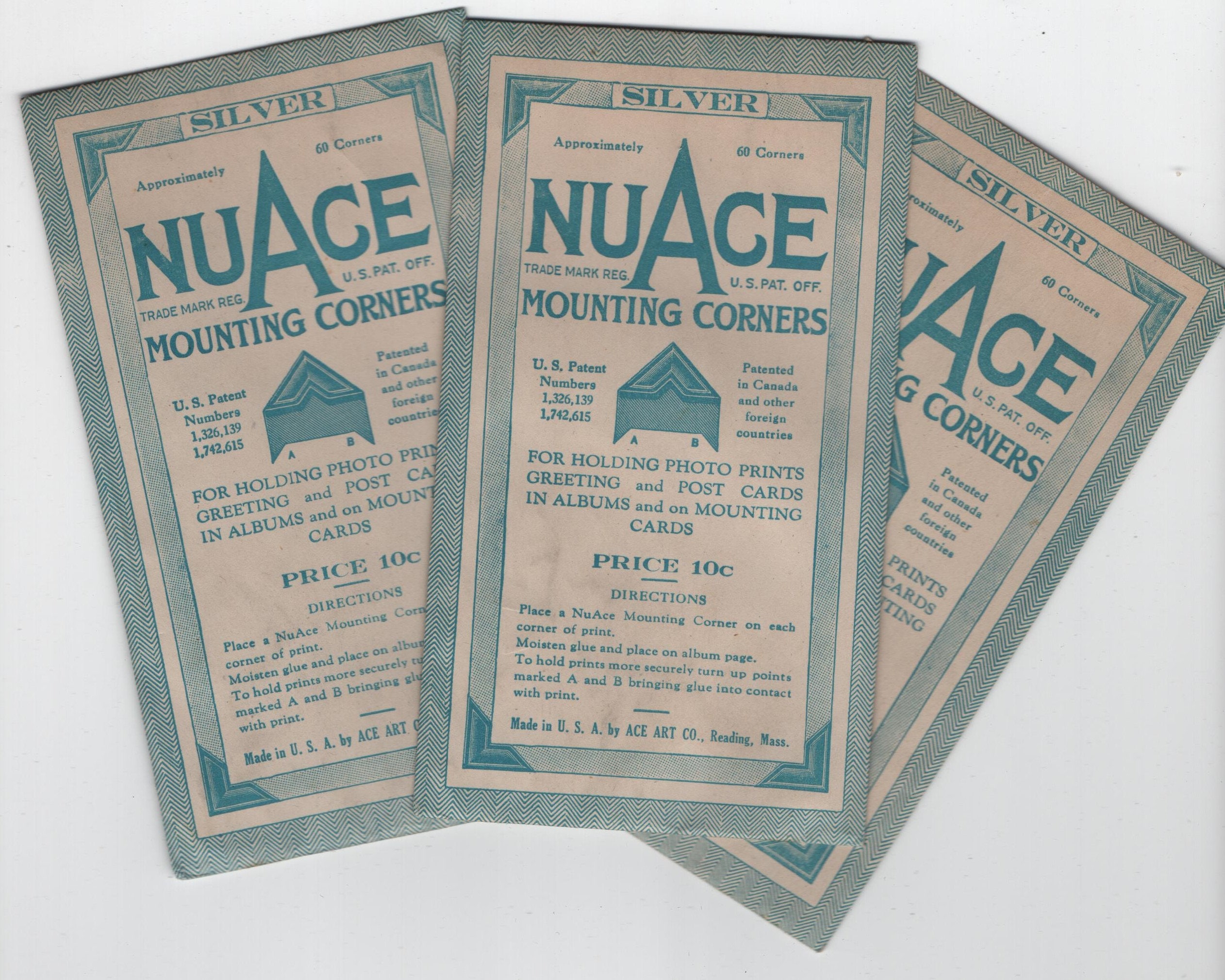 Antique Photo Corner Tabs