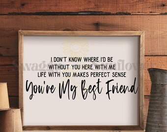 My Best Friend Sign | Etsy