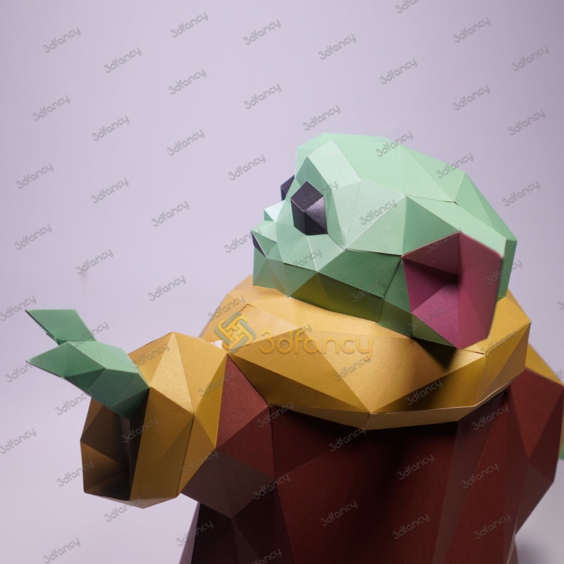 DIY Baby Yoda 3D Papercraft PDF SVG Template for Creating 3D - Etsy ...