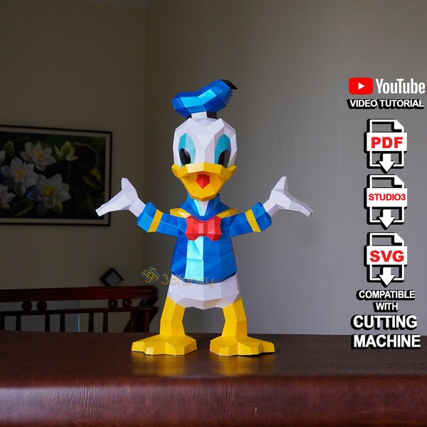 Donald Duck 3d Svg - Etsy