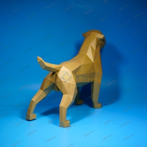 3D Papercraft Rottweiler Dog PDF, SVG, Studio 3 Template, 3D Dog Paper ...
