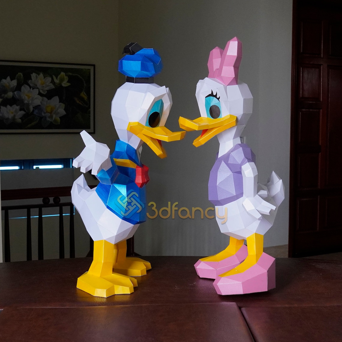Donald Duck Papercraft & Daisy Duck Paper Craft PDF Printers - Etsy