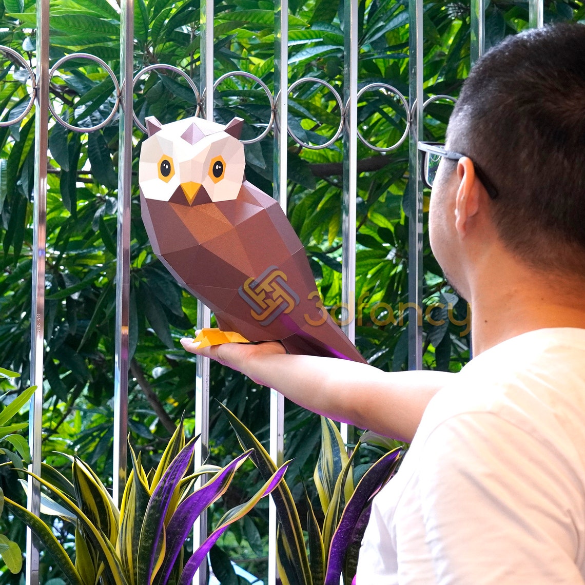 Papercraft Owl PDF SVG for Cricut Projects Papercraft 3D - Etsy UK