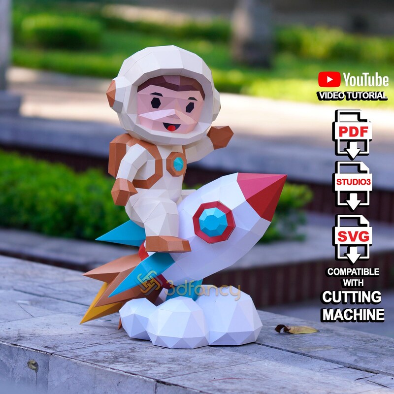 3d Rocket Papercraft - Etsy