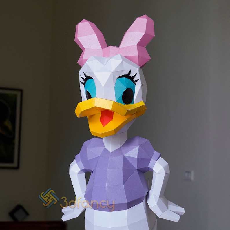 Donald Duck Papercraft & Daisy Duck Paper Craft PDF Printers - Etsy