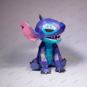 Papercraft Stitch Sit PDF, SVG Templates for Cricut Projects, Stitch ...