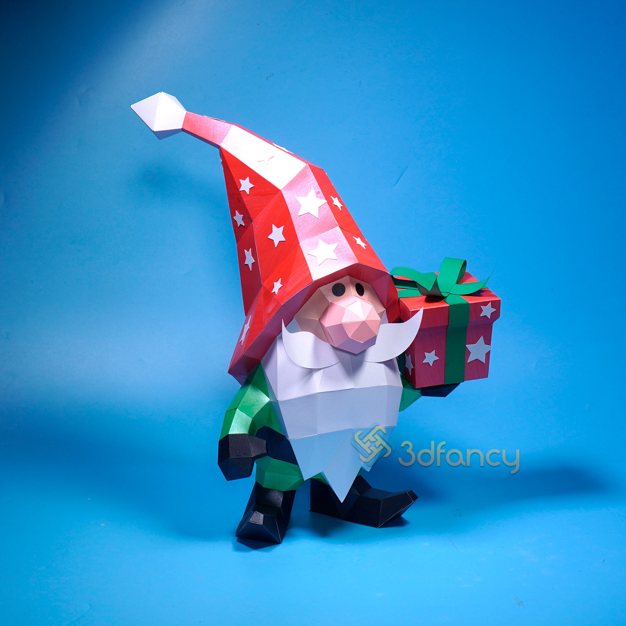 Gnome Papercraft 3D PDF SVG Templates for Cricut Projects - Etsy Finland