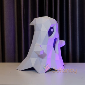 Ghost Papercraft PDF, SVG, Silhouette Studio Template for Creating 3D ...