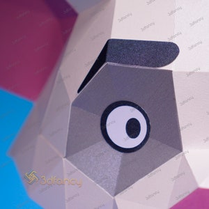 3D Papercraft Pig PDF, SVG Templates for Cricut Projects, DIY Pig Low ...