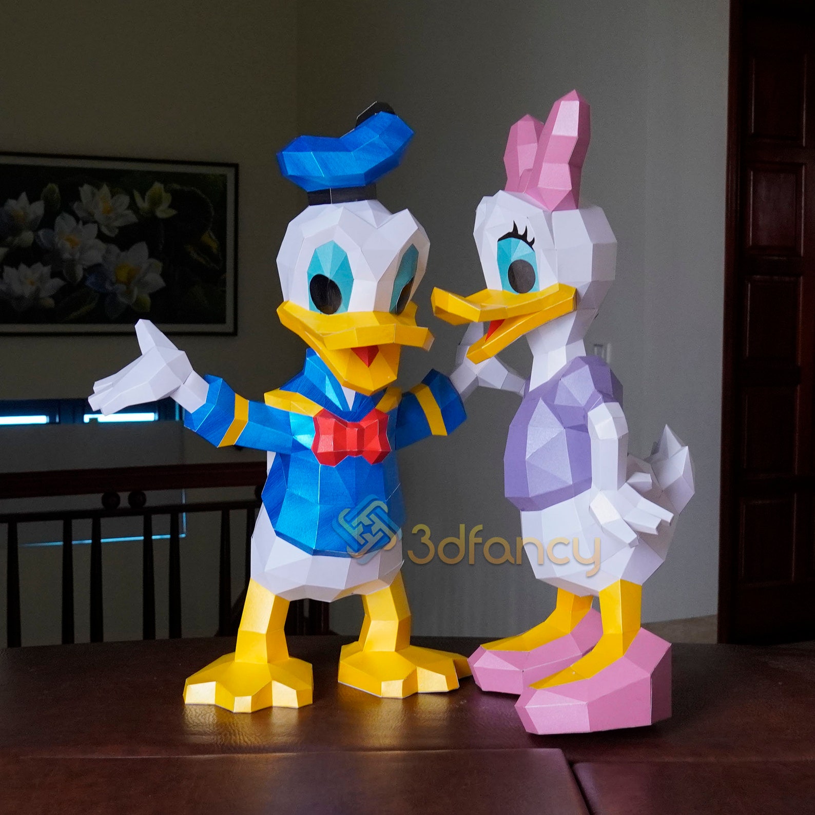 Donald Duck Papercraft & Daisy Duck Paper Craft PDF Printers, SVG ...