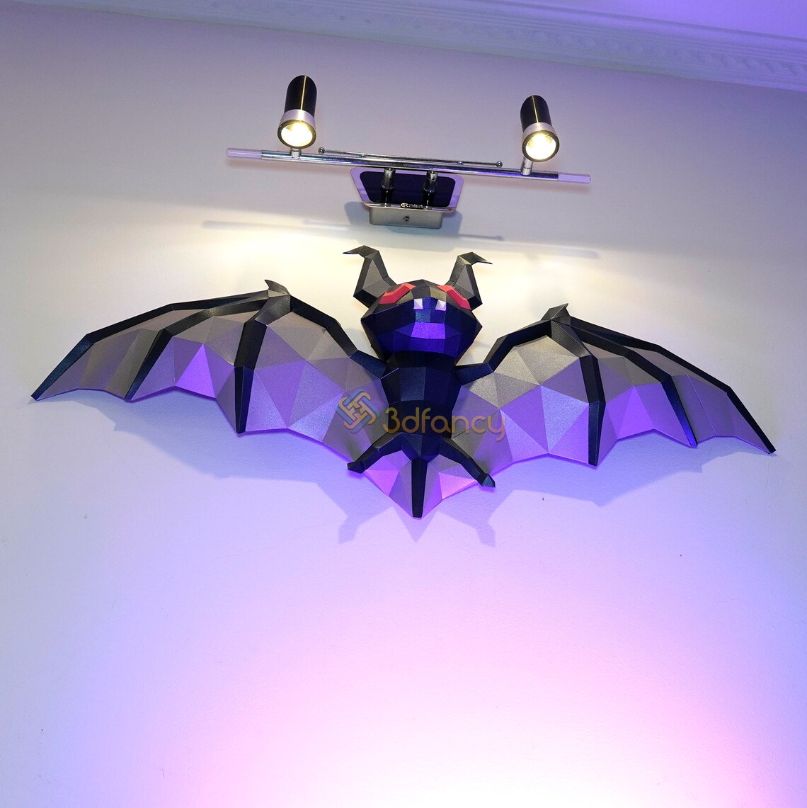 Bat Papercraft PDF SVG Template for Creating 3D Bat Hangs - Etsy