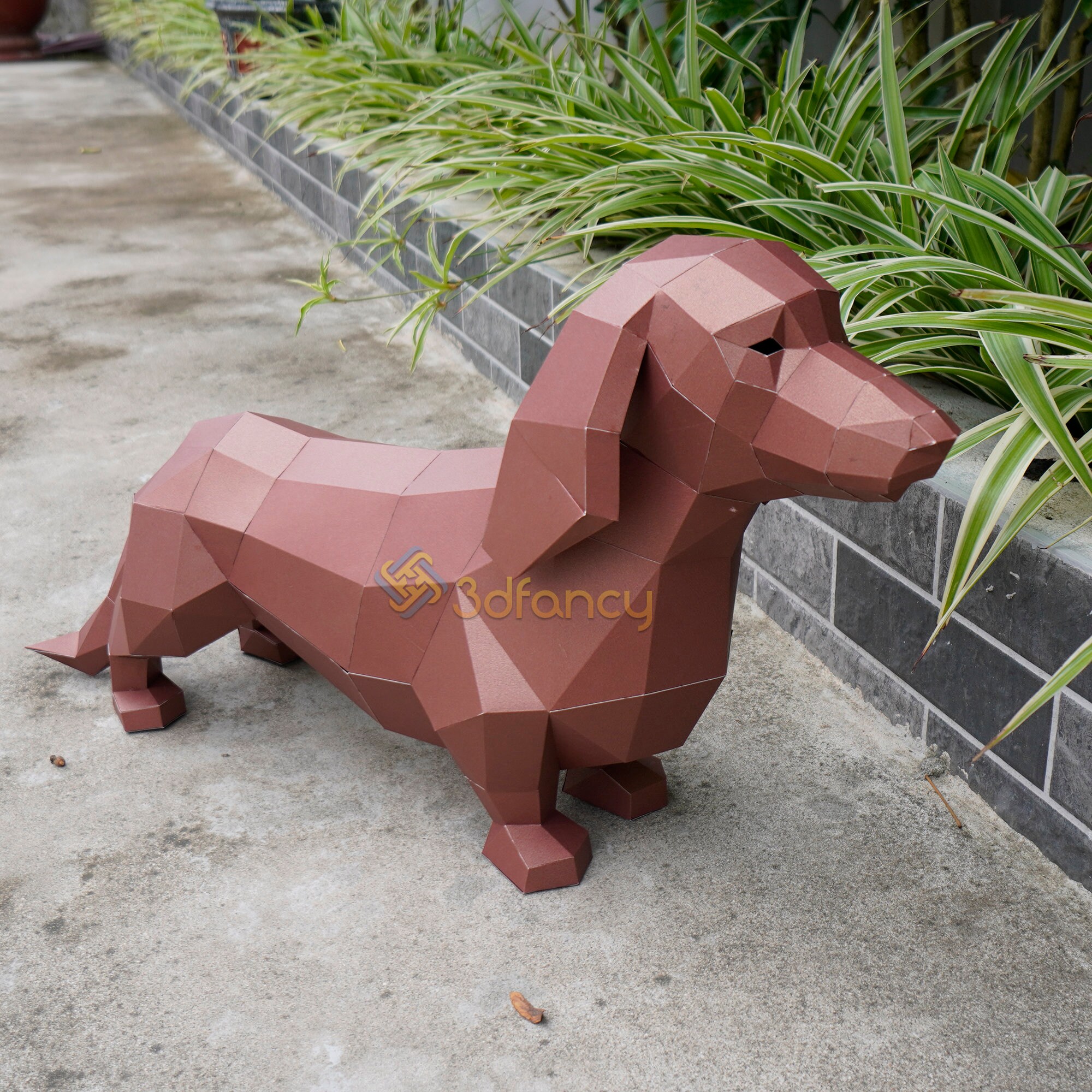 Dachshund Papercraft PDF 3D SVG Template Creating 3D Dog - Etsy Canada