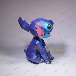 Papercraft Stitch Sit PDF, SVG Templates for Cricut Projects, Stitch ...