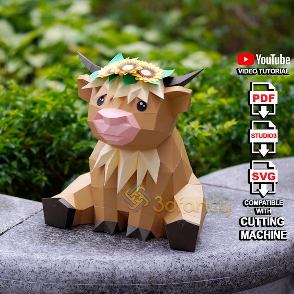 Cardboard Cow - Etsy