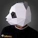 Panda Mask Papercraft PDF, SVG Template, Low Poly Mask, 3d Paper Mask ...
