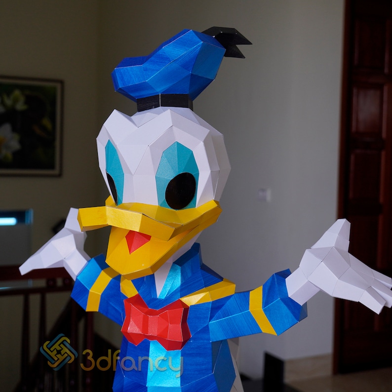 Donald Duck Papercraft & Daisy Duck Paper Craft PDF Printers - Etsy