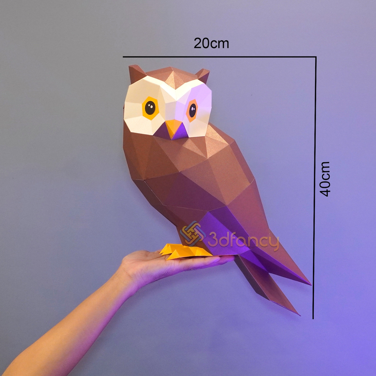 Papercraft Owl PDF SVG for Cricut Projects Papercraft 3D - Etsy UK