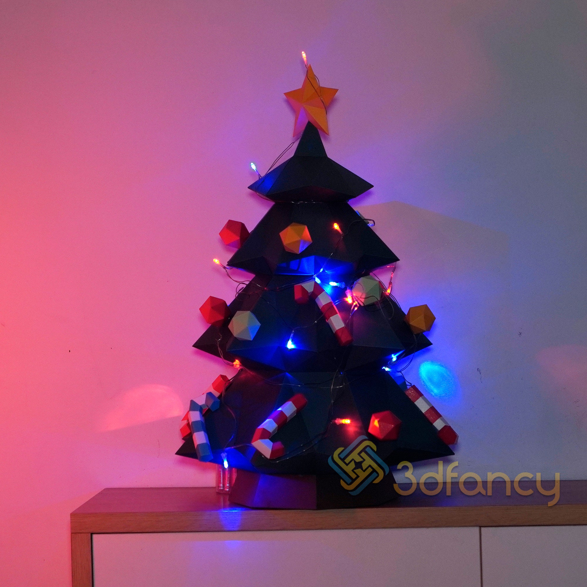 Bundle Christmas Decoration 3D Papercraft PDF SVG Silhouette | Etsy