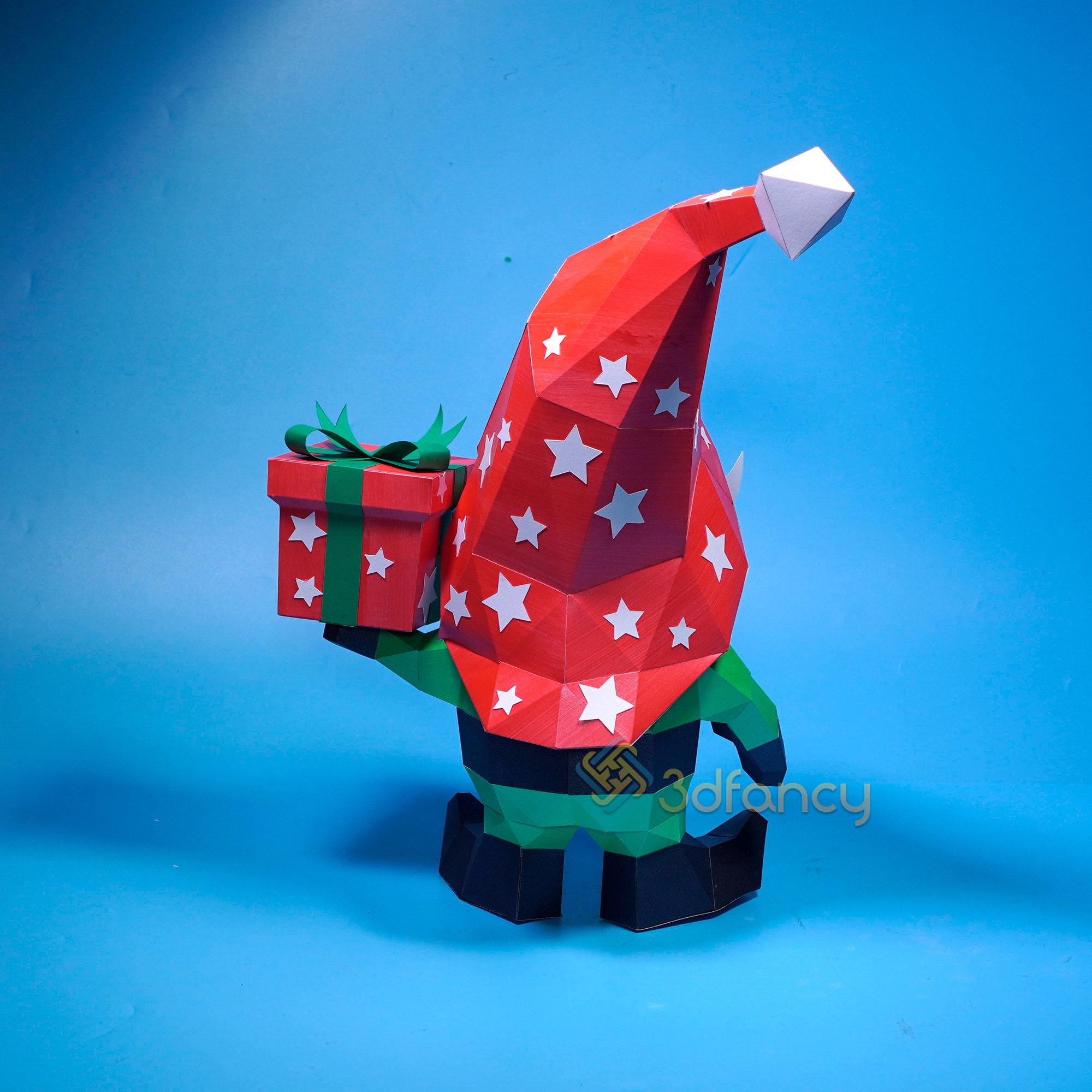 Gnome Papercraft 3D PDF SVG Templates for Cricut Projects - Etsy Canada
