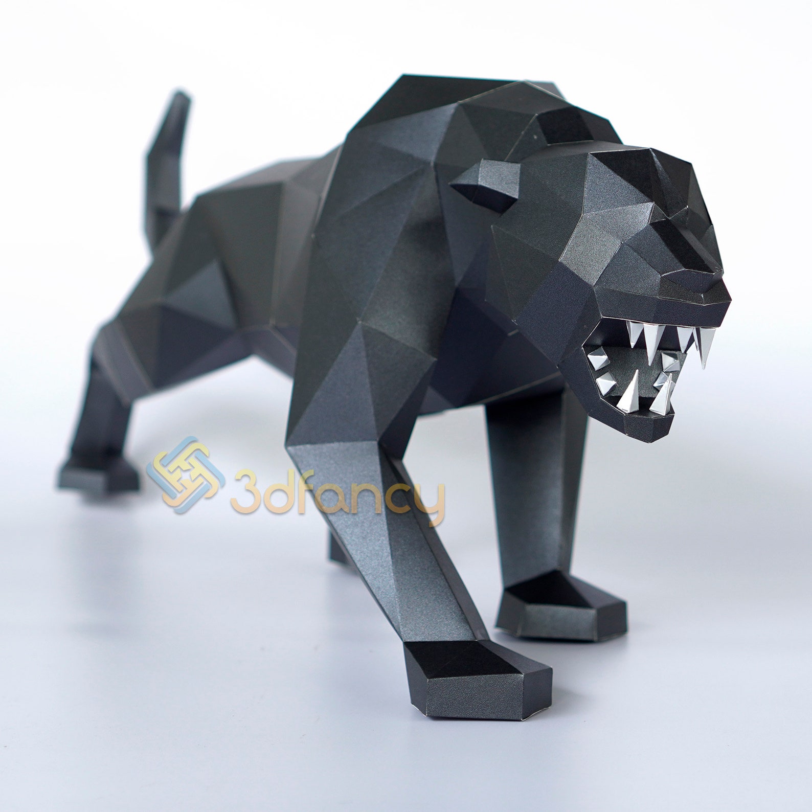Panther Papercraft PDF SVG Template DIY Origami Low Poly Paper ...