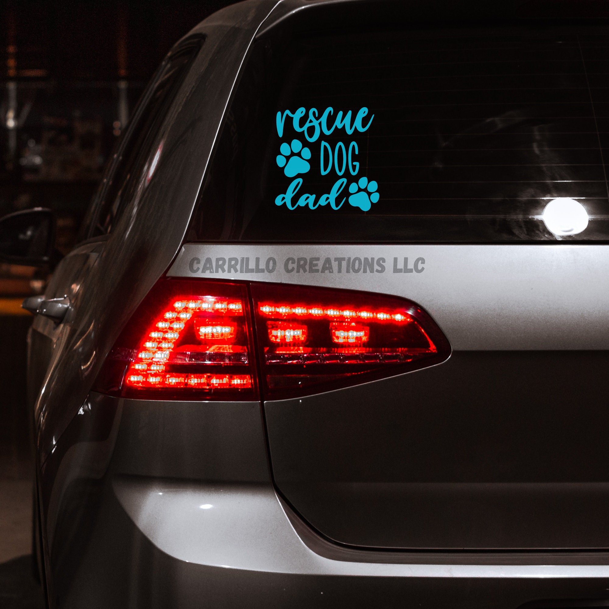 Rescue Dog Dad Decal Sticker Rescue Dad Rescue Dog Rescue - Etsy