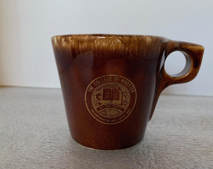 1970s Hull Pottery Dripware College of Wooster Coffee Mug - Etsy