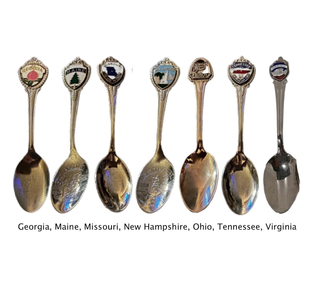 1980s US States Silver-plated Spoons (w/enameled Shields) - Georgia ...