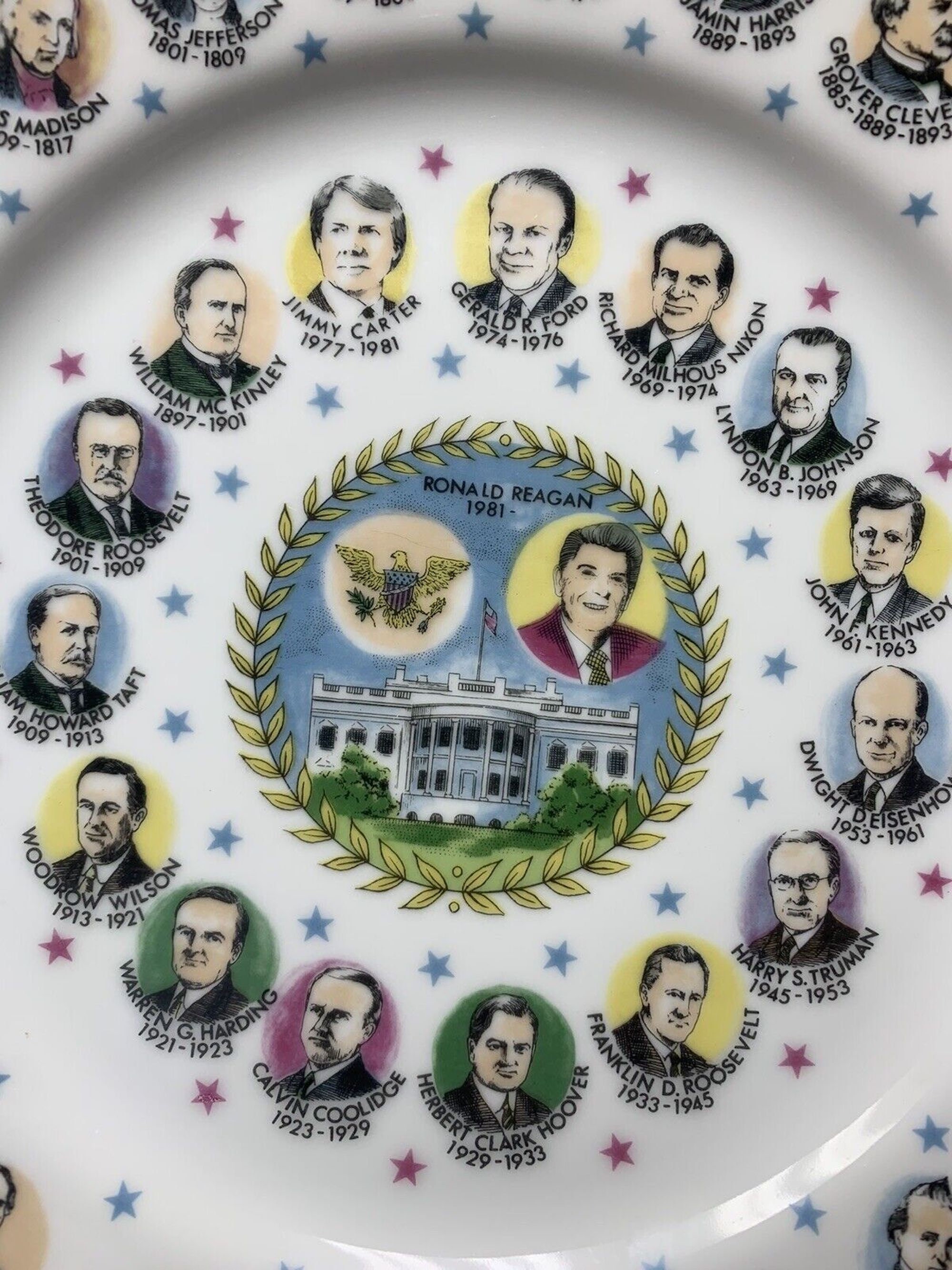 1981 Capsco japan Ronald Reagan 200 Years of US Presidents Plate - Etsy