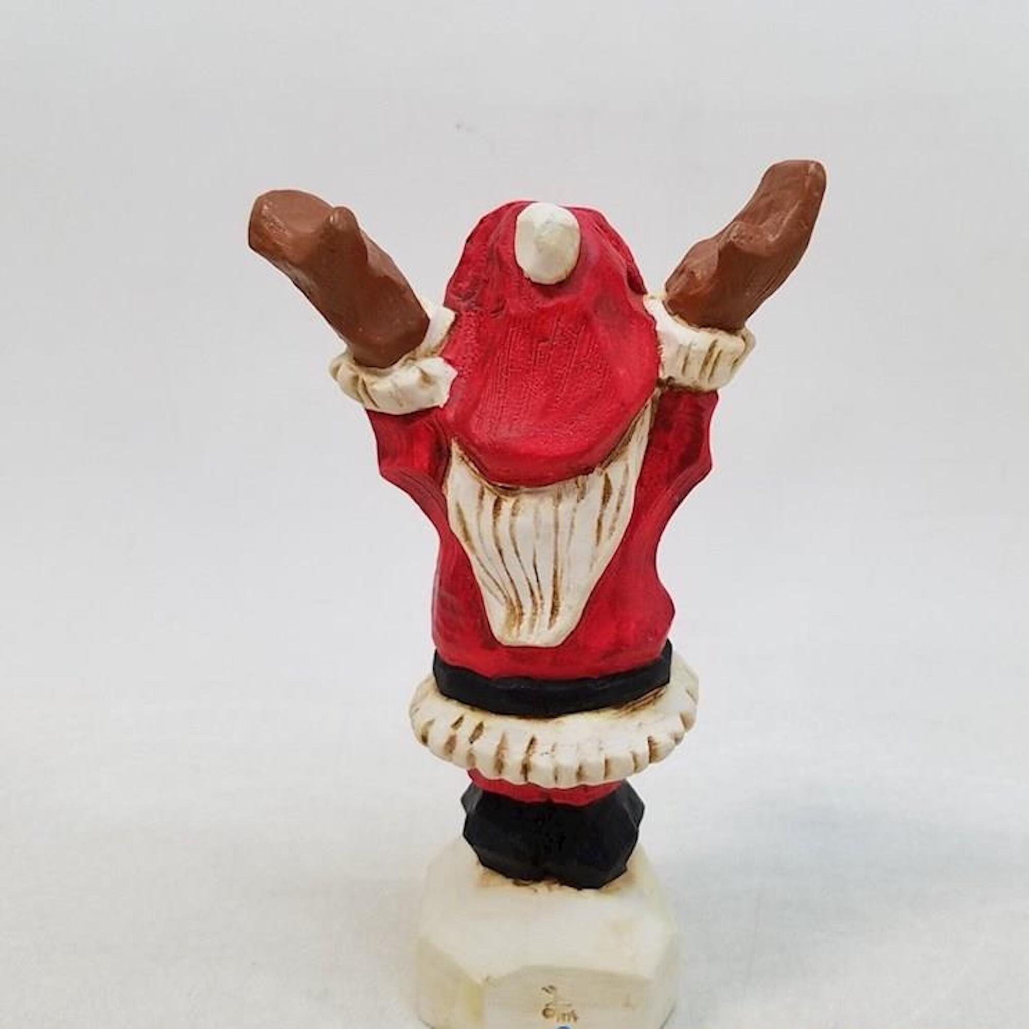 1994 David Frykman “oh, the Joy” Seasonal Standing Santa Ceramic Resin ...