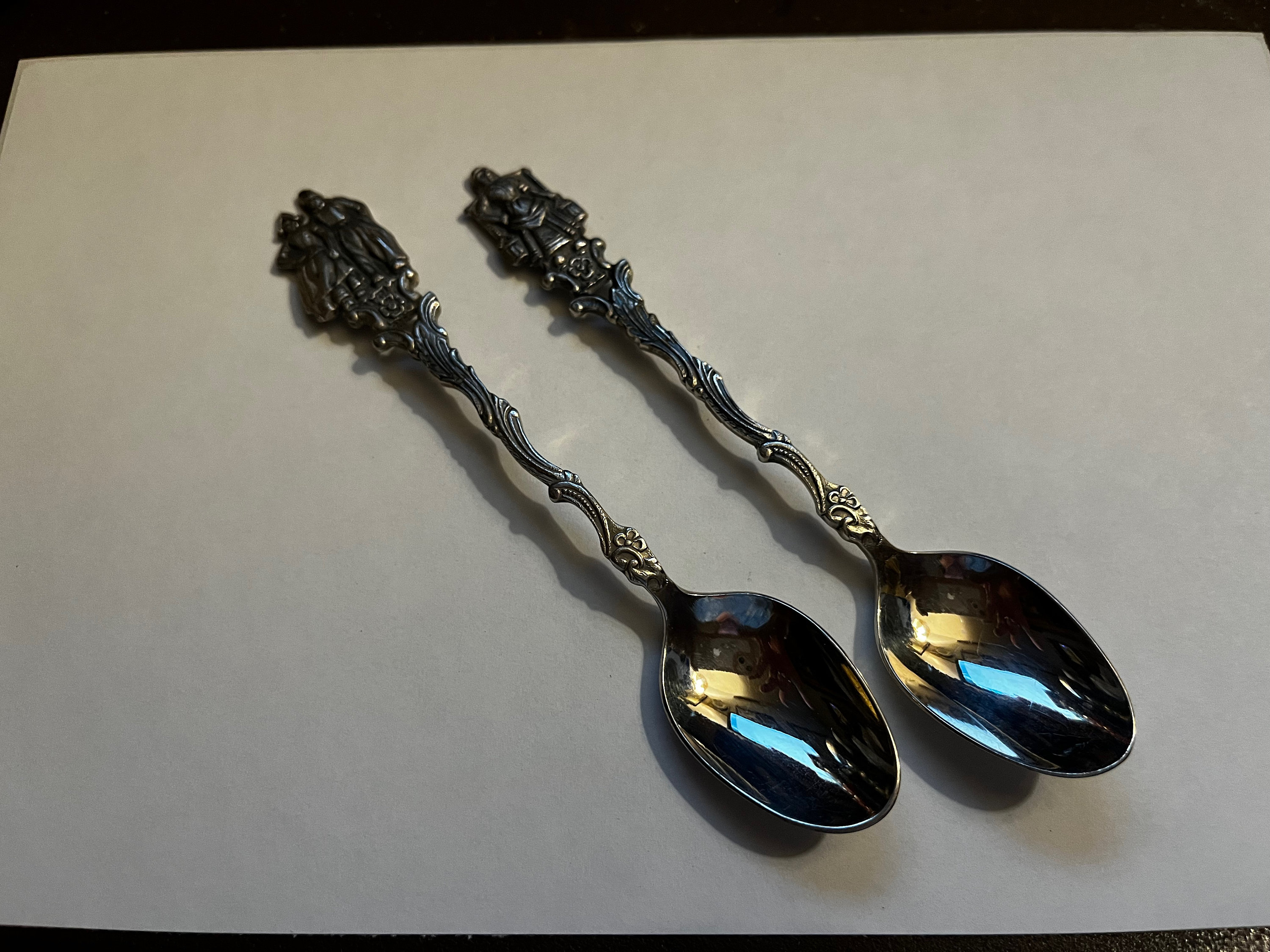 1980s Holland Icons Dutch Couple & Dutch Maiden Silver-plated Spoons ...