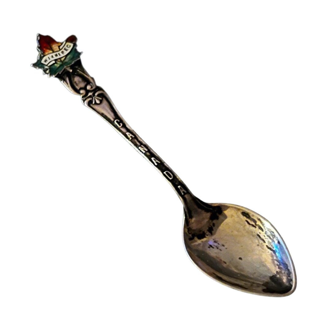 1990s Souvenir Collector's Spoon From Winnipeg, Canada in Silver-plate ...