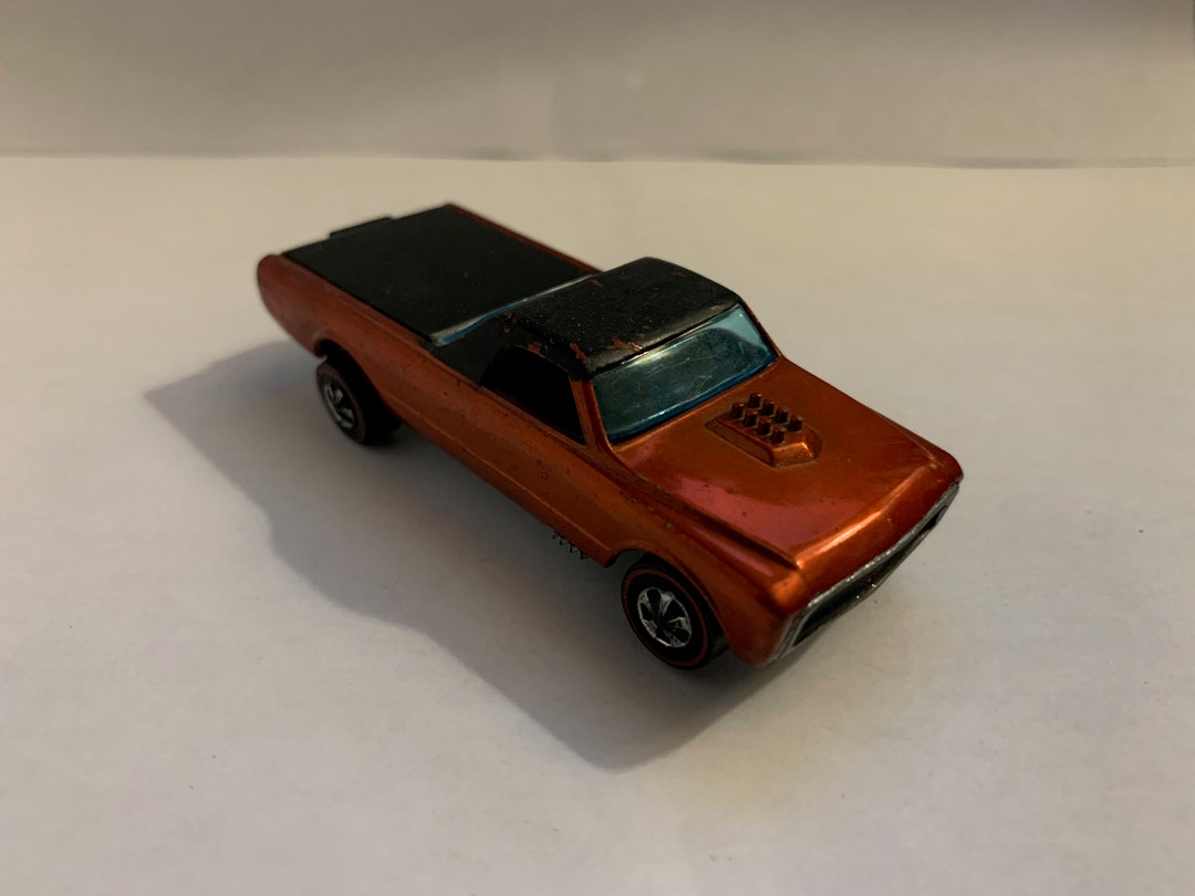 1968 Mattel Hot Wheels Redline Custom Fleetside in Orange - Etsy