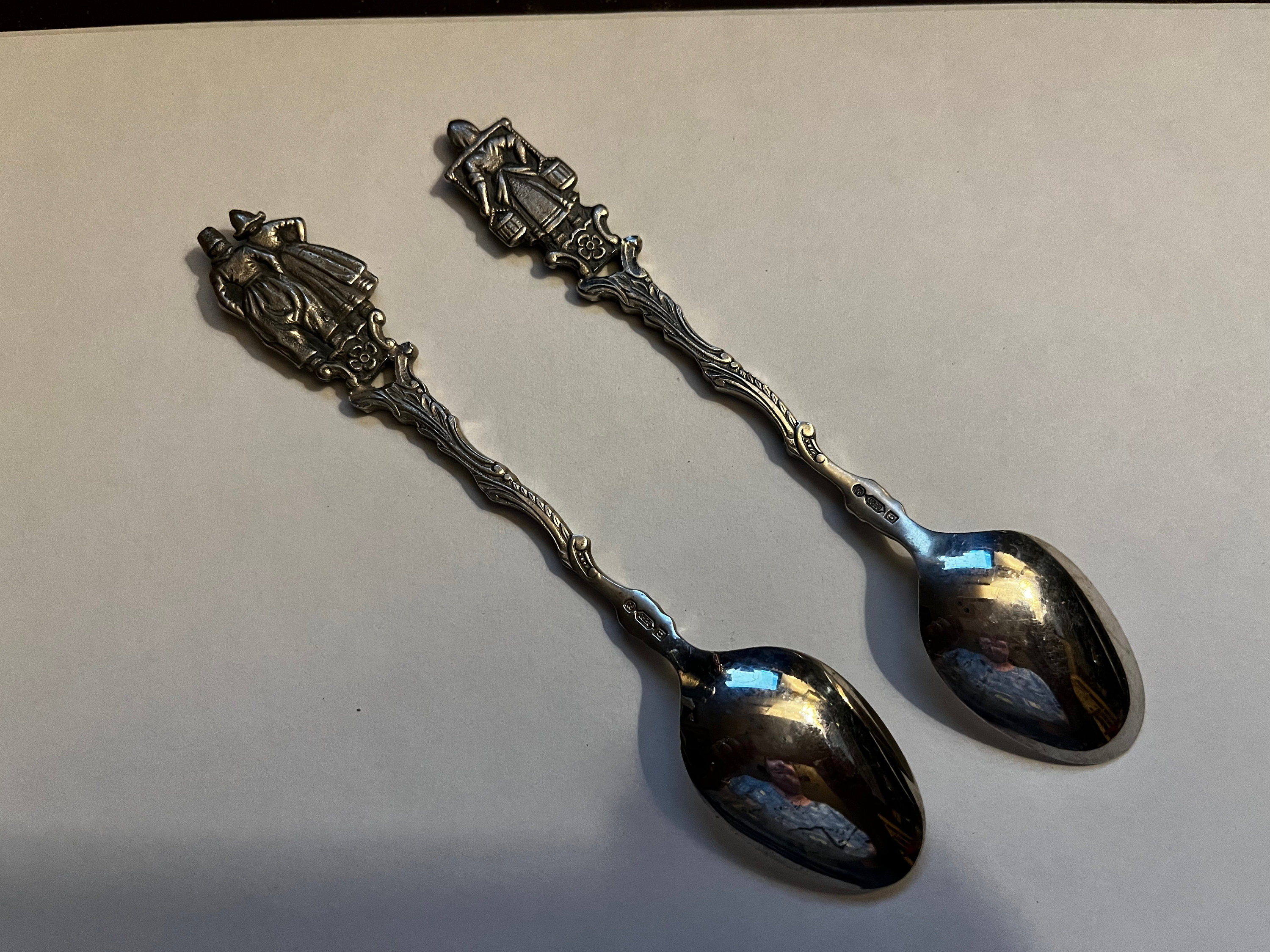1980s Holland Icons Dutch Couple & Dutch Maiden Silver-plated Spoons ...