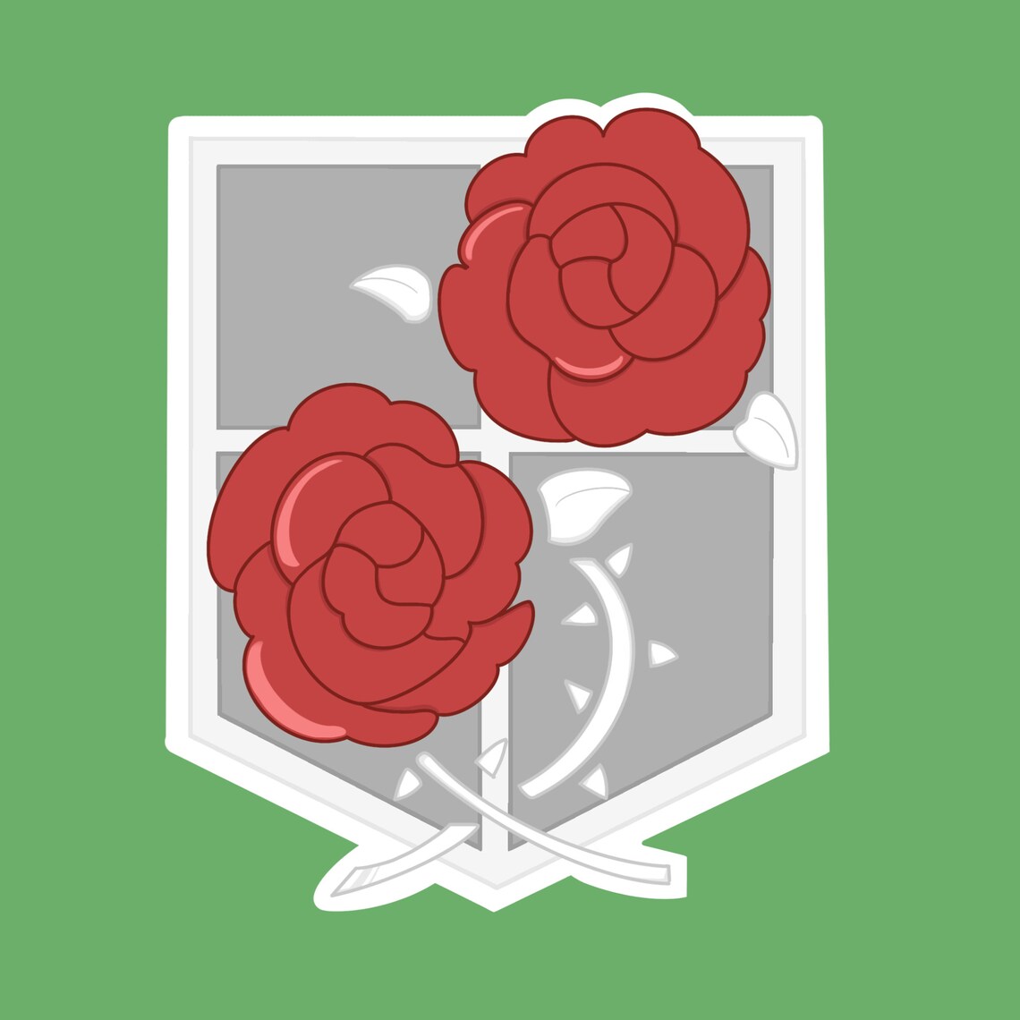 Attack on Titan Garrison Regiment Sticker | Etsy