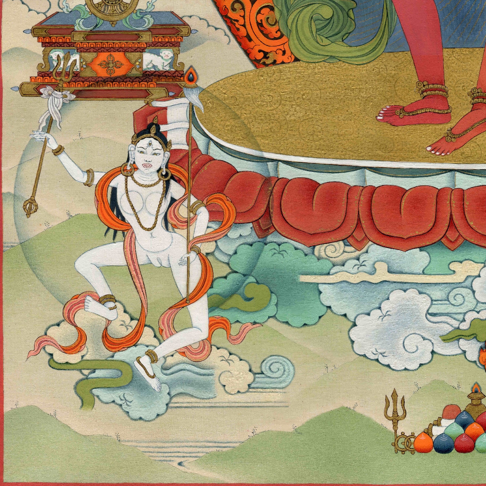 Mahadeva Thangka Print, Tibetan Buddhist Art on Cotton Canvas - Etsy