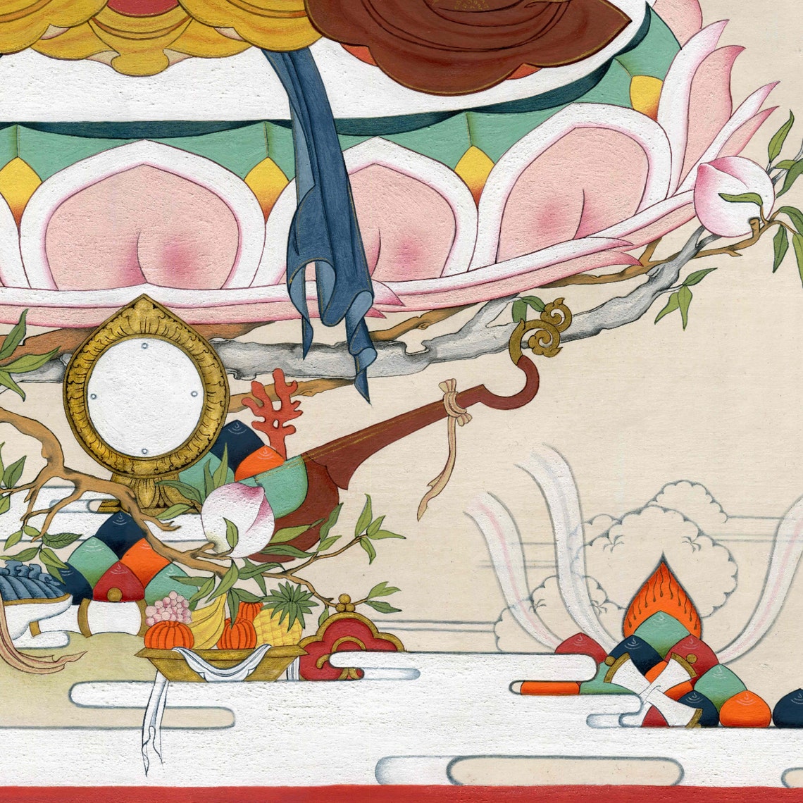 Vajrasattva Thangka Print, 24K Gold, Buddhist Art - Etsy