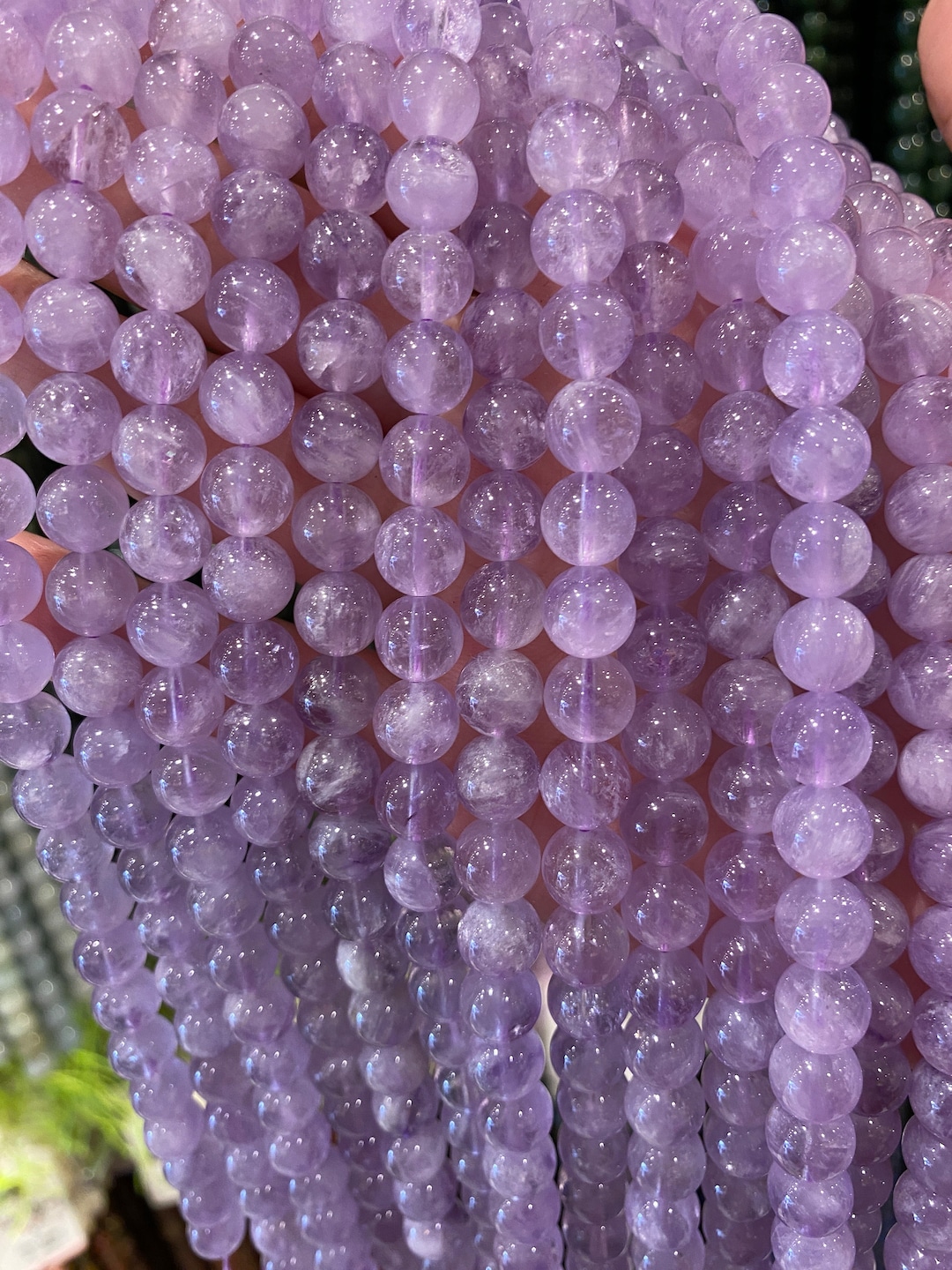 90 Natural Lilac Jade Beads in 4mm, 6mm (x63), 8mm (x48), 10mm (x38 ...