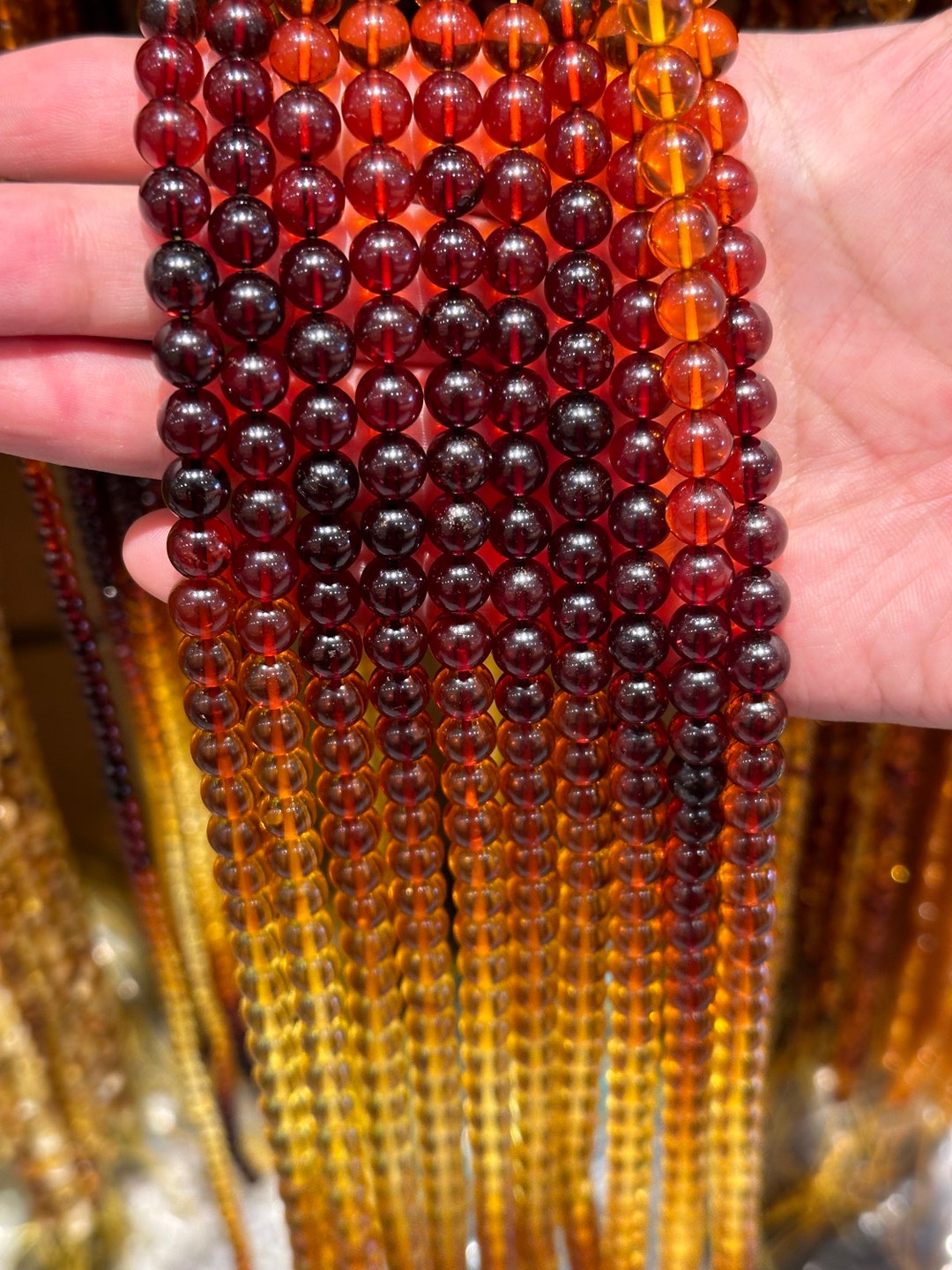 90 Baltic Amber Beads in 4mm, 6mm x63, 8mm x48, 10mm x38 Grade AAA ...