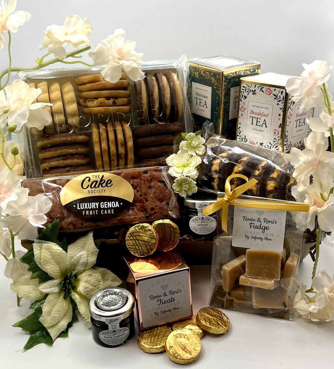 Luxury TEA HAMPER | Afternoon Tea | for His or Her Birthday | Tea Gift ...