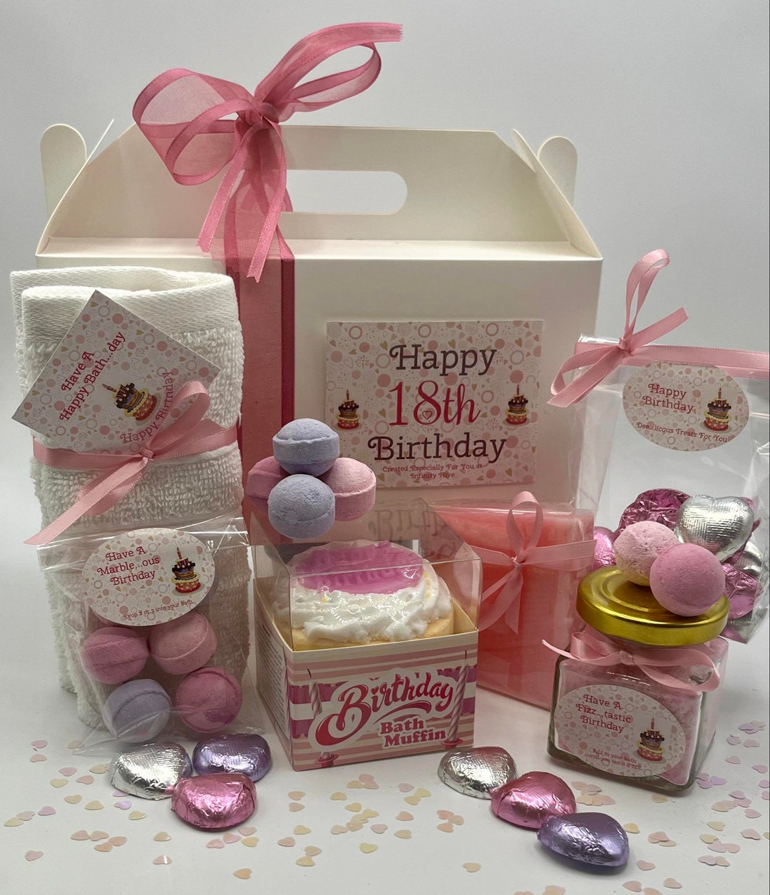 Ladies Birthday Pamper Hamper | 18th 21st 30th 40th 50th 60th | SPA ...