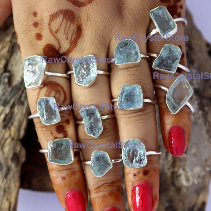 Raw Stone Rings - Etsy