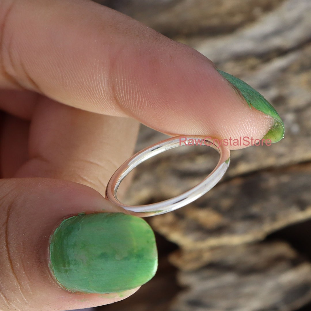Stacking Ring, Stackable Ring, 925 Sterling Silver Ring, 2mm Band Ring ...