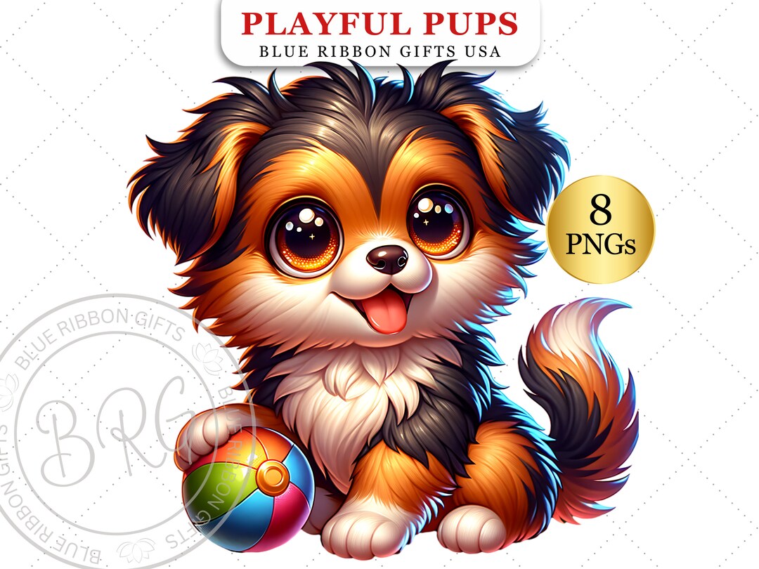 Puppy Dog Clipart Bundle for Printing or Sublimation, Cute Dog Lover ...