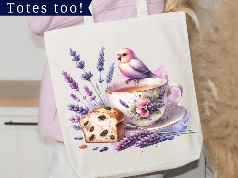 Teacup Clipart Bundle, Cute Breakfast Tea Cup PNG Designs, Watercolor ...