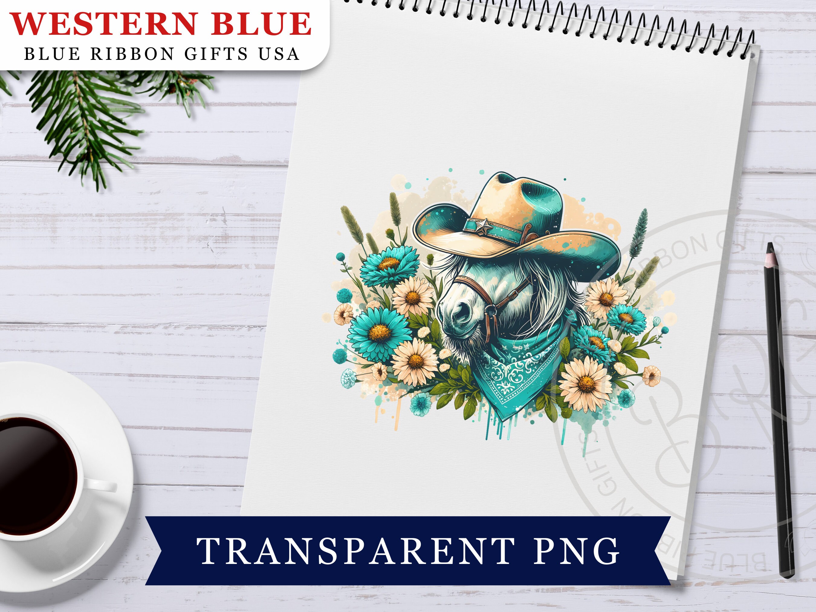 Trendy Country Western Horse PNG, Rodeo Sublimation Instant Digital ...