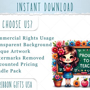 Teacher Clipart Bundle, Back to School PNG, Read More Books, Teacher ...