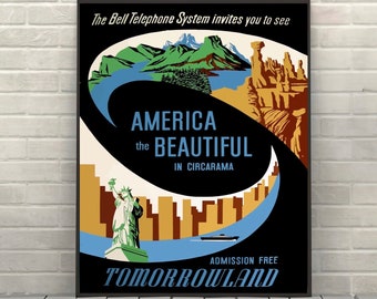 America the Beautiful Poster - Etsy