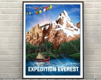 Expedition Everest Poster - Etsy